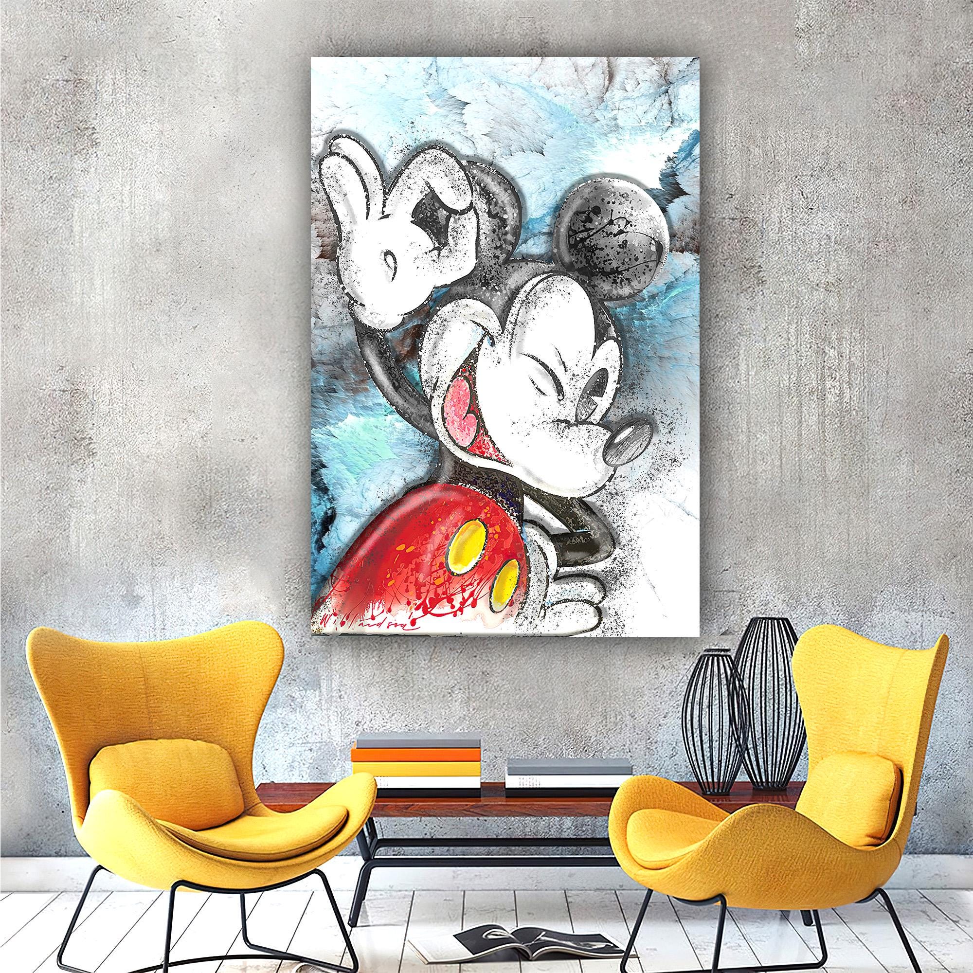 Disney Street Art Decor | Mickey Pop Art Canvas Prints, Urban Disney ...