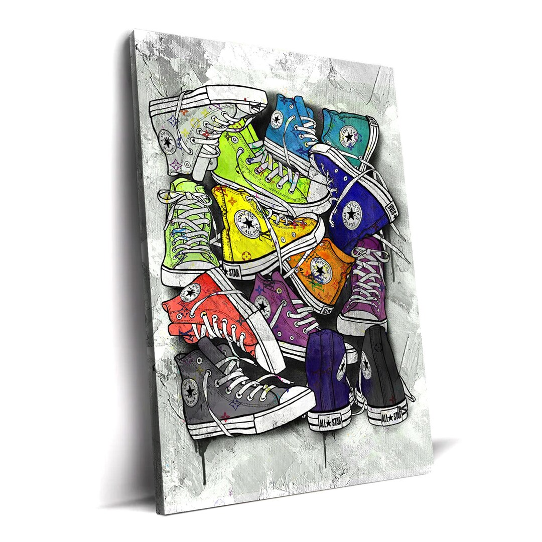 Converse All Star Shoes Graffiti Canvas | Sneaker Art, Hiphop Art, Teen ...