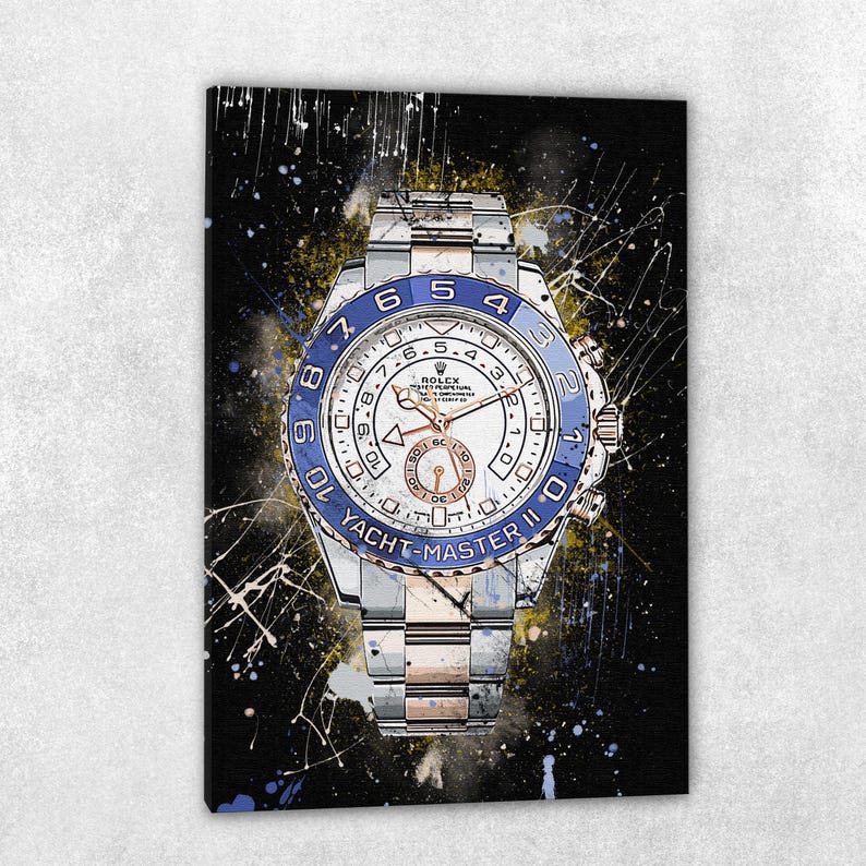 Rolex Art Canvas | Perpetual Time Inspirational Canvas, Modern Office ...