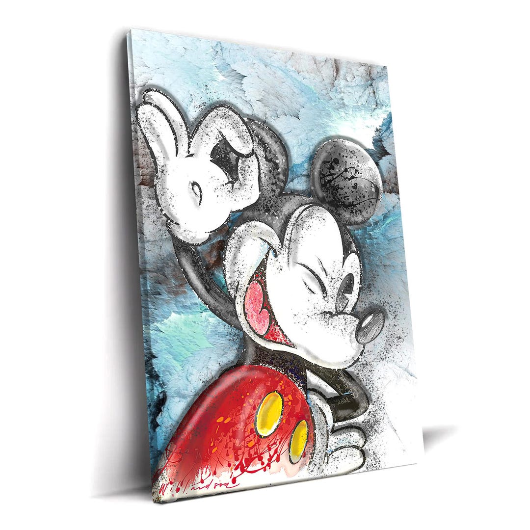 Disney Street Art Decor | Mickey Pop Art Canvas Prints, Urban Disney ...