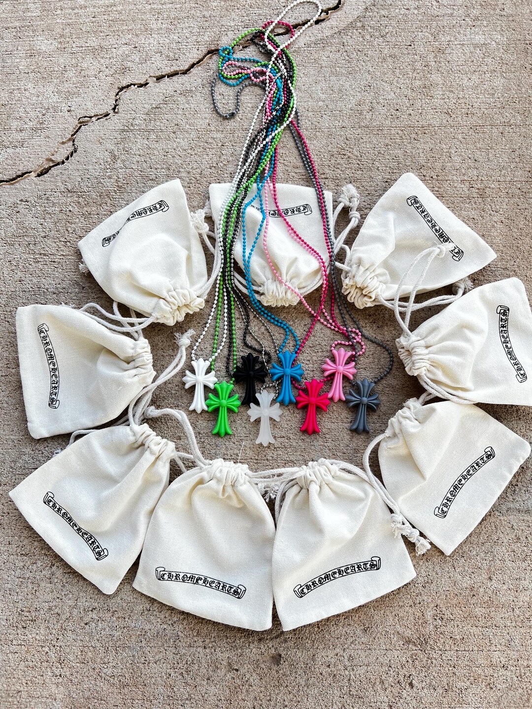 Chrome Hearts Style Silicone Necklace, Y2k Necklace, Punk, Goth ...