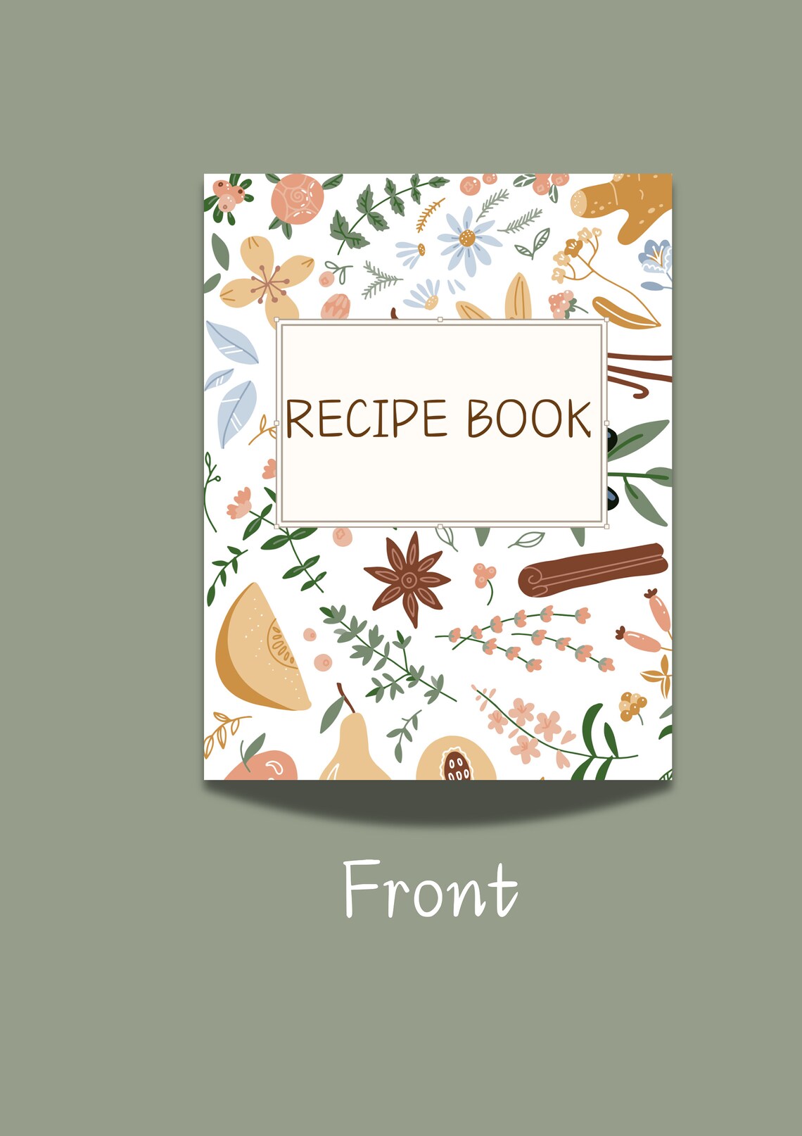 Recipie Book Template Printable, Blank Recipie Pages, Notes and Kitchen ...