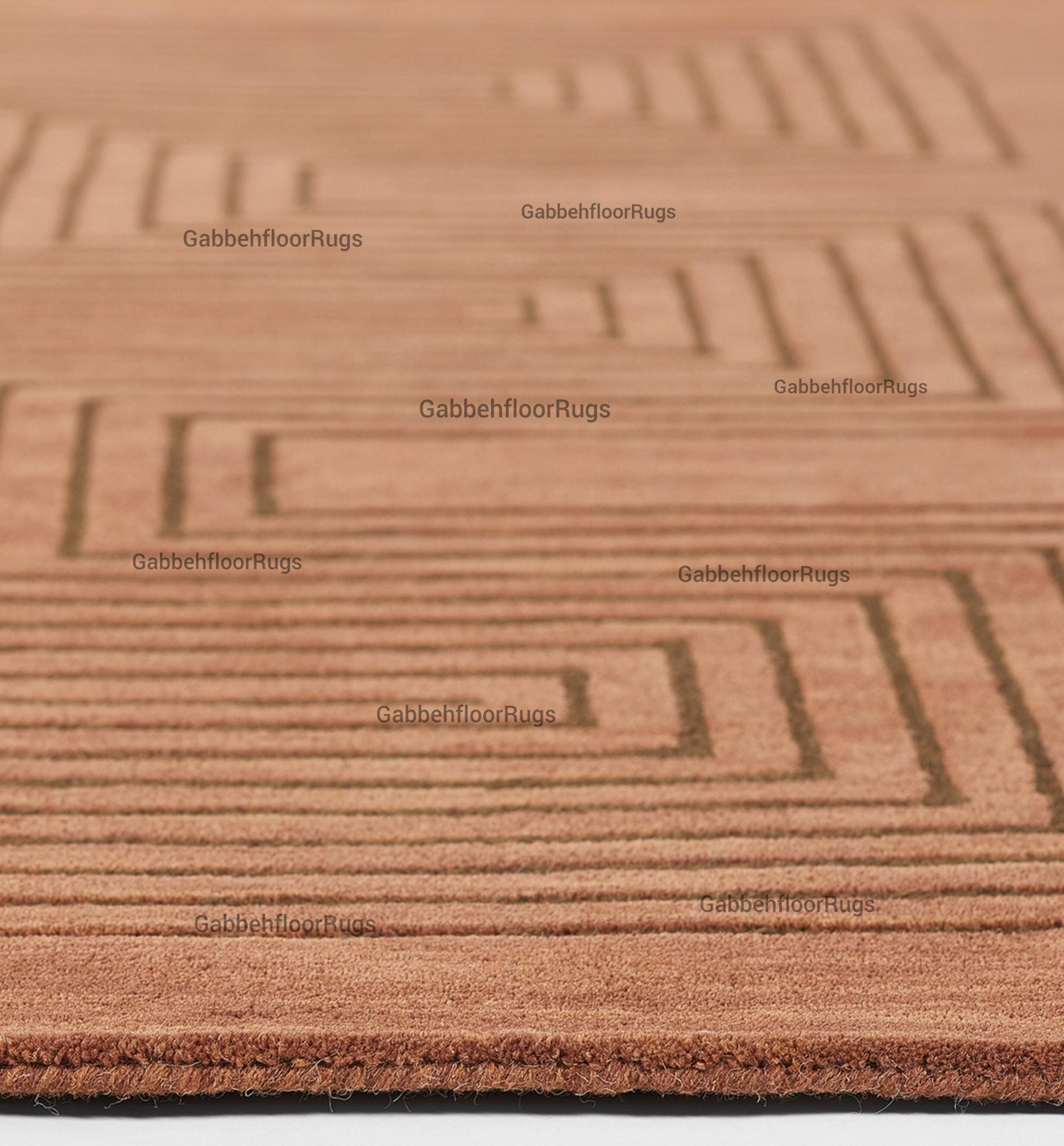 8x10 Brown Striped Rug | 9x12 Rug | Hand Crafted | 10x14 Carpet ...