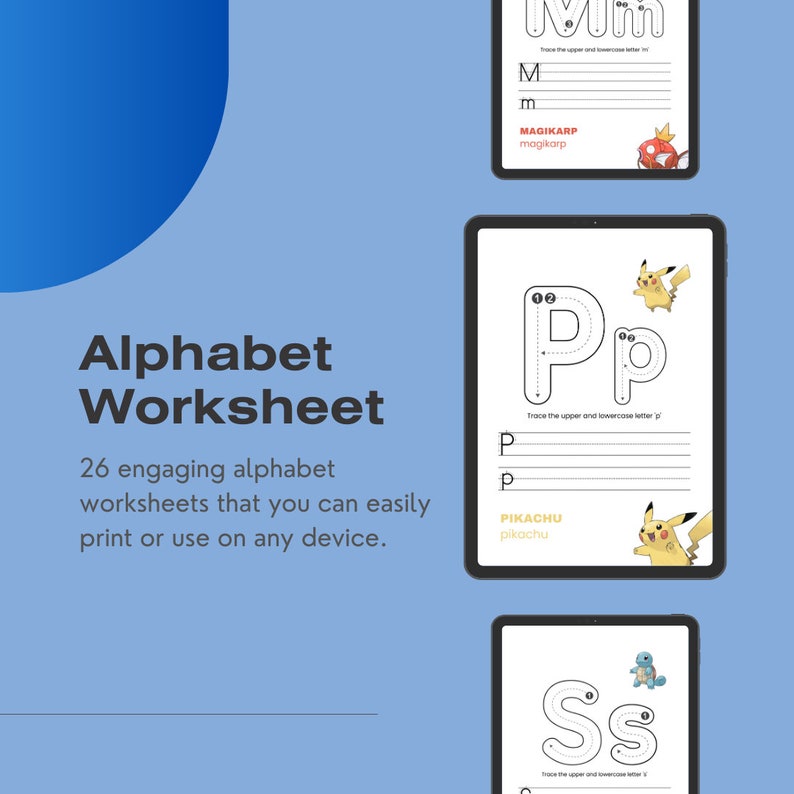 Pokemon Alphabet Flashcards Printable Pokemon ABC Card Pokemon ...