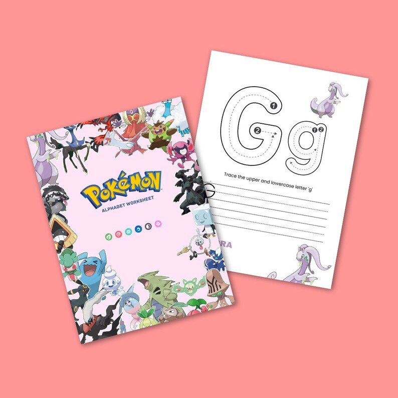 Pokemon Alphabet Flashcards Printable Pokemon ABC Card Pokemon Homeschool Worksheets Printable ...