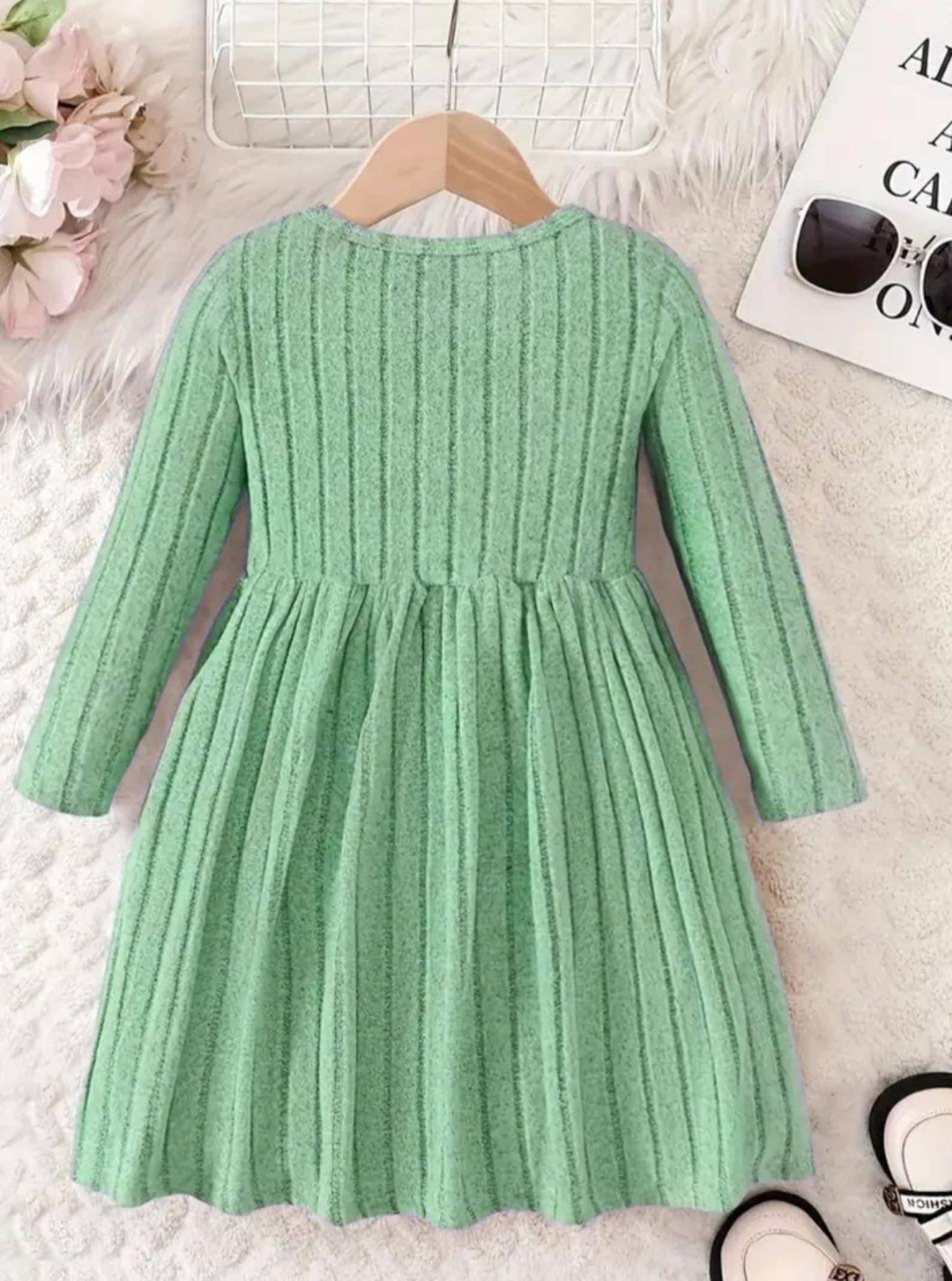 PDF Knit Dress Pattern for Girls, Kids Sewing Pattern, Stretchy Fabric ...