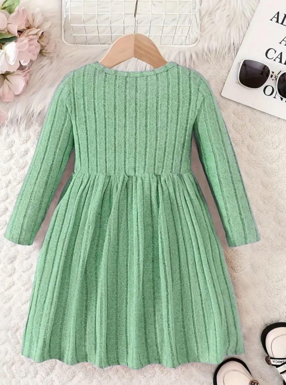 PDF Knit Dress Pattern for Girls, Kids Sewing Pattern, Stretchy Fabric ...