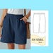 PDF Summer Bermuda Shorts Pattern, Dec Zipper Elastic Waist Women ...