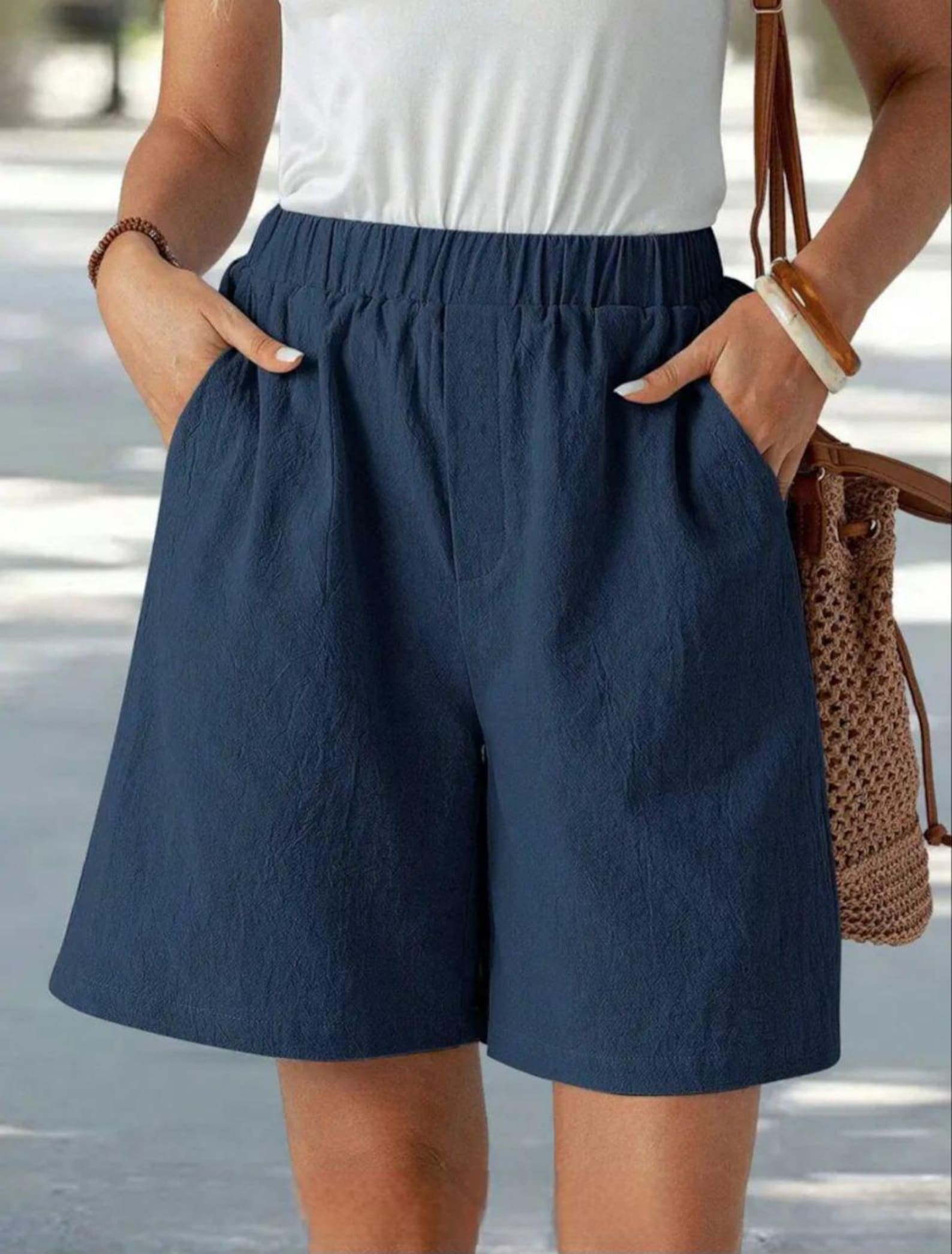 PDF Summer Bermuda Shorts Pattern, Dec Zipper Elastic Waist Women ...