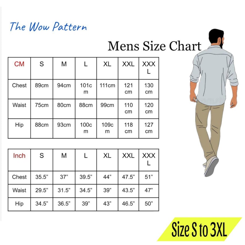 PDF Sewing Pattern for Men, Digital Straight Pants Pattern Men's, Suit ...