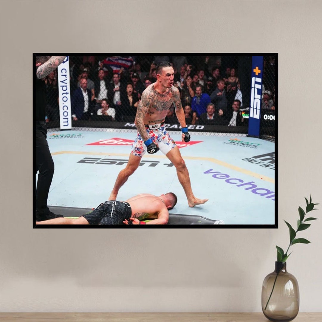 Max Holloway KO of Justin Gaethje UFC Wall Art , Max Holloway Poster - Etsy