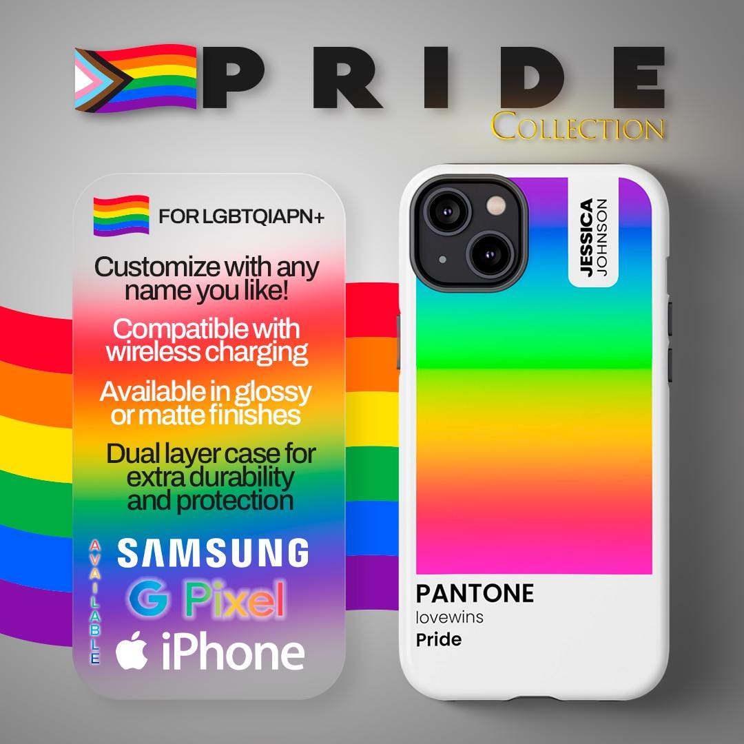 Rainbow Love Wins LGBTQ Pride Phone Case: Tough, Impact-resistant Cover ...