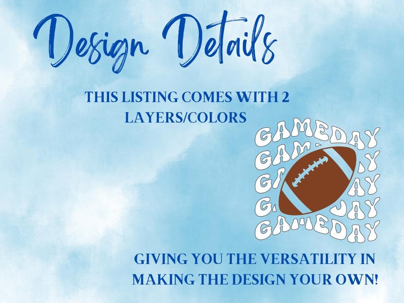 Football Gameday Wavy SVG, Football, Stacked Font, Wavy Font, Fan Gear ...