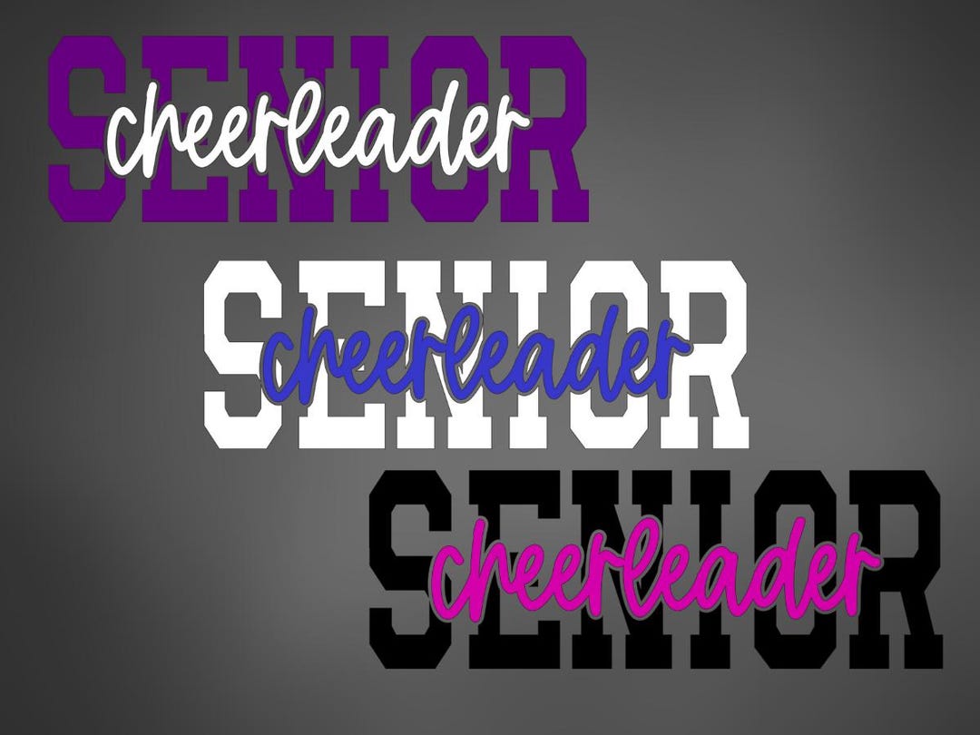 Senior Cheerleader SVG, Cheerleading, Senior, Graduate, High School ...