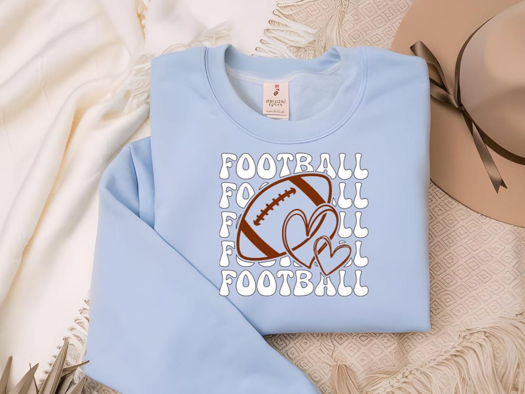 Football Gameday Heart Stacked Font SVG, Football, Stacked Font, Fan ...