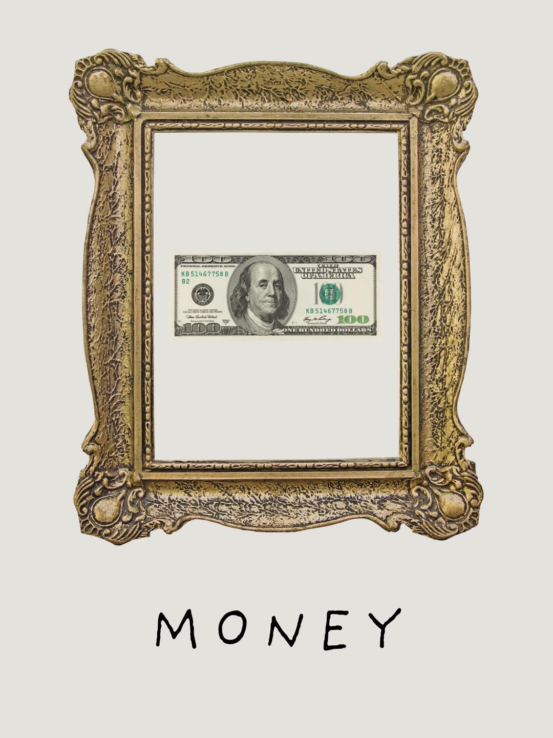 Minimalist Money Modern Wall Art – Money Pop Art Modern Poster | Money ...