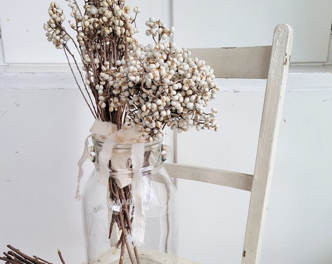 Dried Long Stem Tallow Berry Bundle - Tallowberries - Natural Decor ...