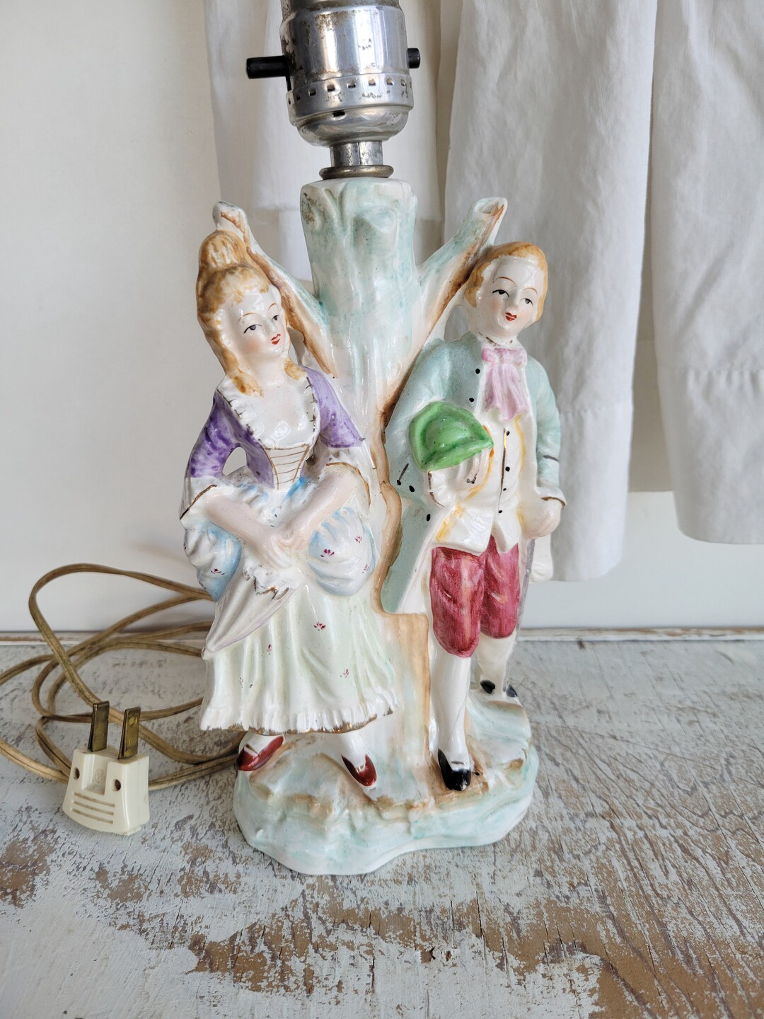 Vintage Ceramic Lamp Base - Bedside Boudoir Lamp - Made in Japan ...