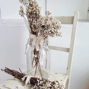 Dried Long Stem Tallow Berry Bundle - Tallowberries - Natural Decor ...