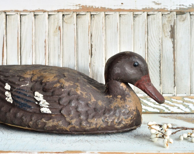 Antique Wingsetter Duck Decoy - Paper Mache Decoys - Portland OR - Home ...