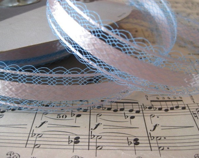 Vintage Spool of 3M Decorette Ribbon in Blue and White - Etsy