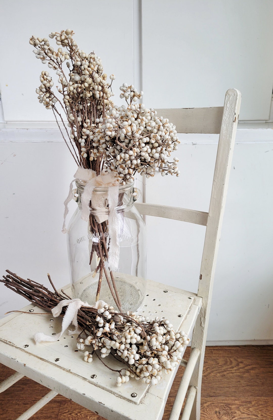 Dried Long Stem Tallow Berry Bundle - Tallowberries - Natural Decor ...