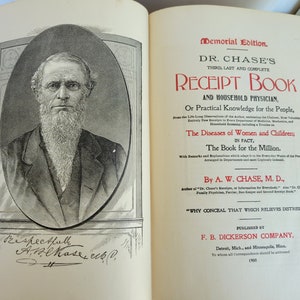 Antique Book - Dr. Chase's Last and Complete Work - 1908 - Chase ...