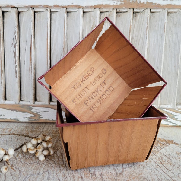 Wooden Berry Box - Etsy