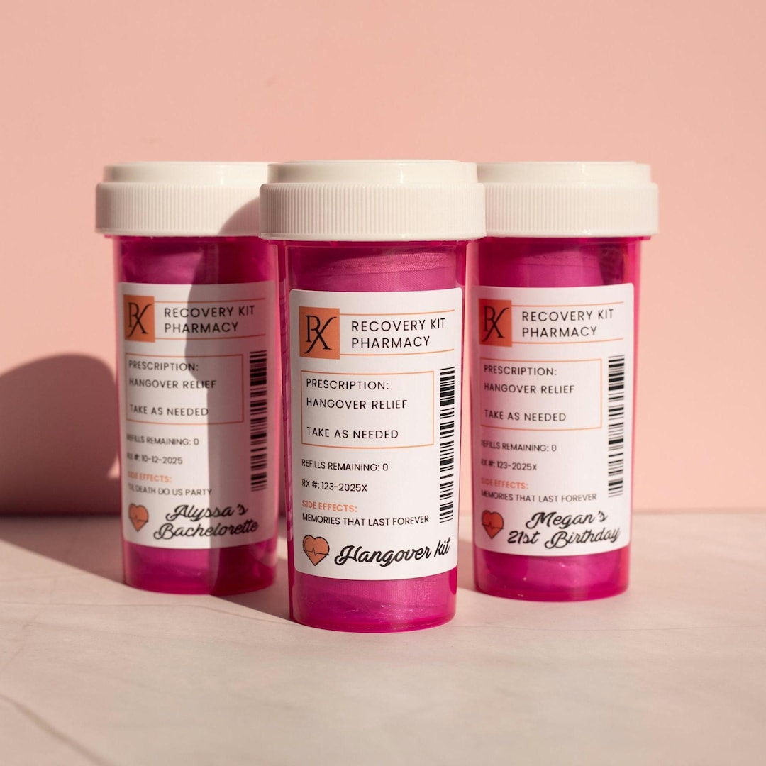 Mini Hangover Recovery Kit: Bachelorette/ Birthday/party Favor - Etsy