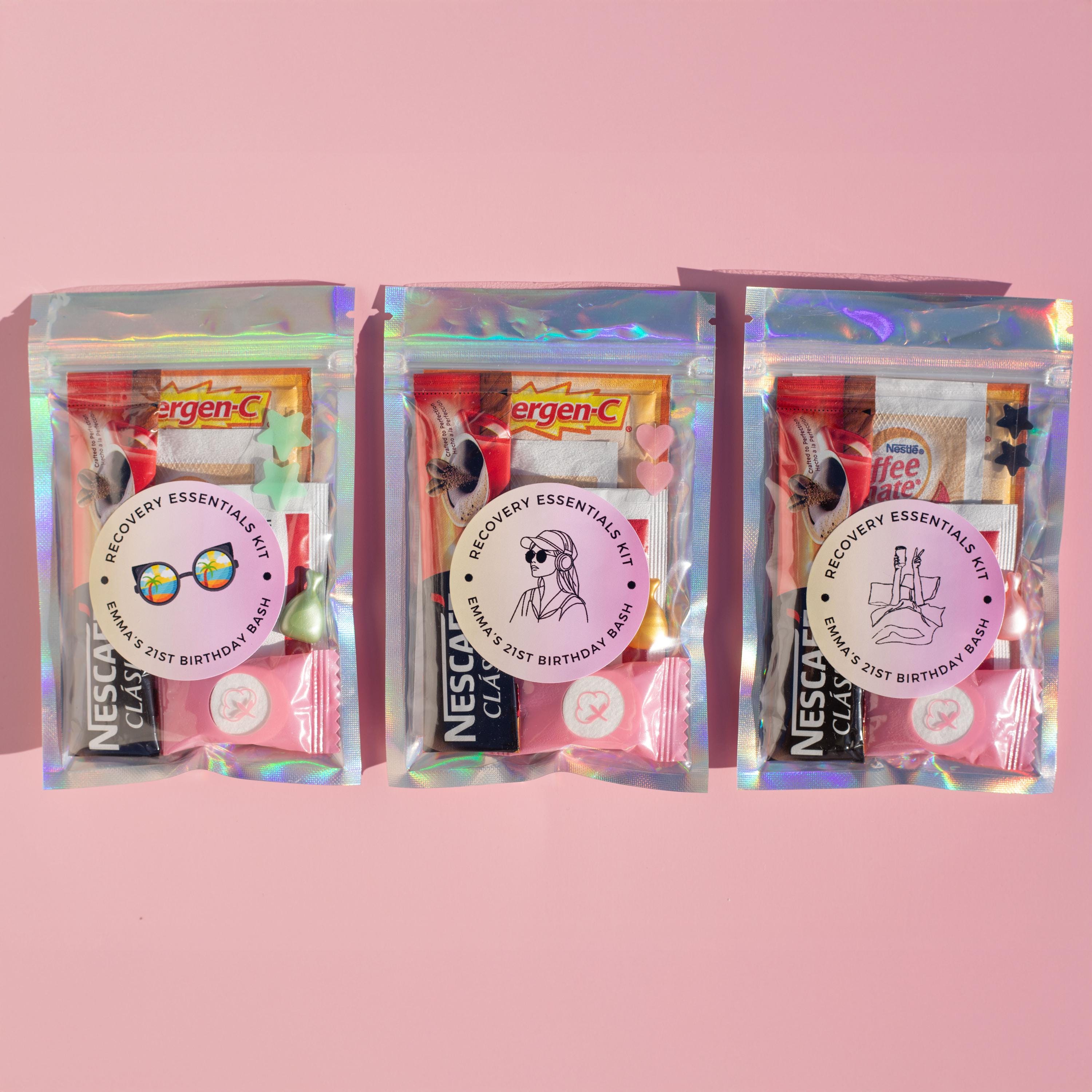Pre-filled Mini Hangover Kit: Bachelorette Party Favor - Night & Day ...