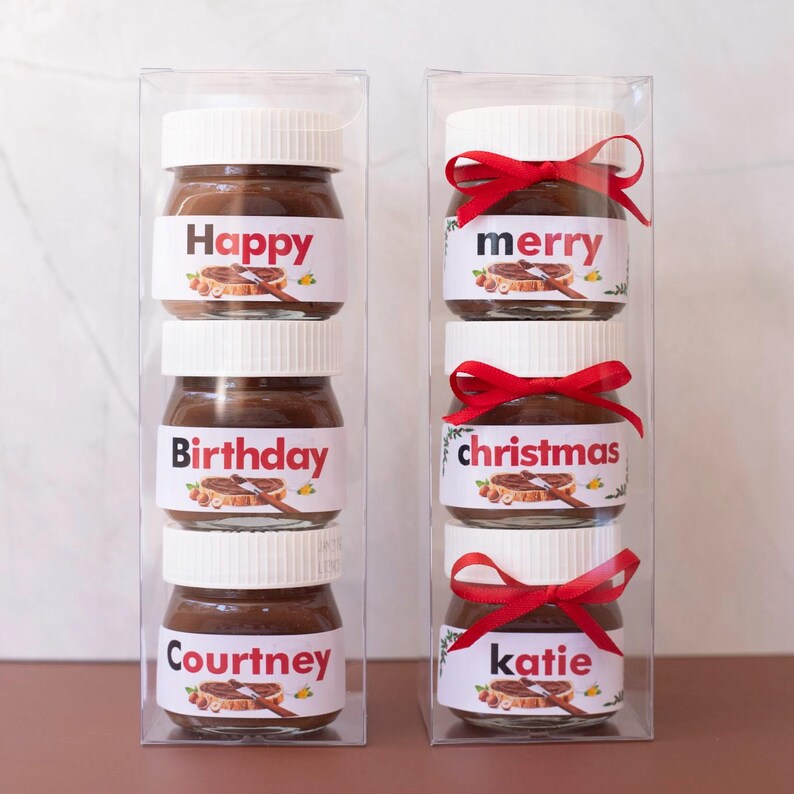 Personalized Mini Nutella Jar - Custom Name Gift - Etsy Canada