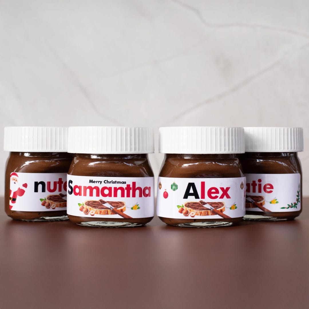 Personalized Mini Nutella Jar - Custom Name Gift - Etsy Canada