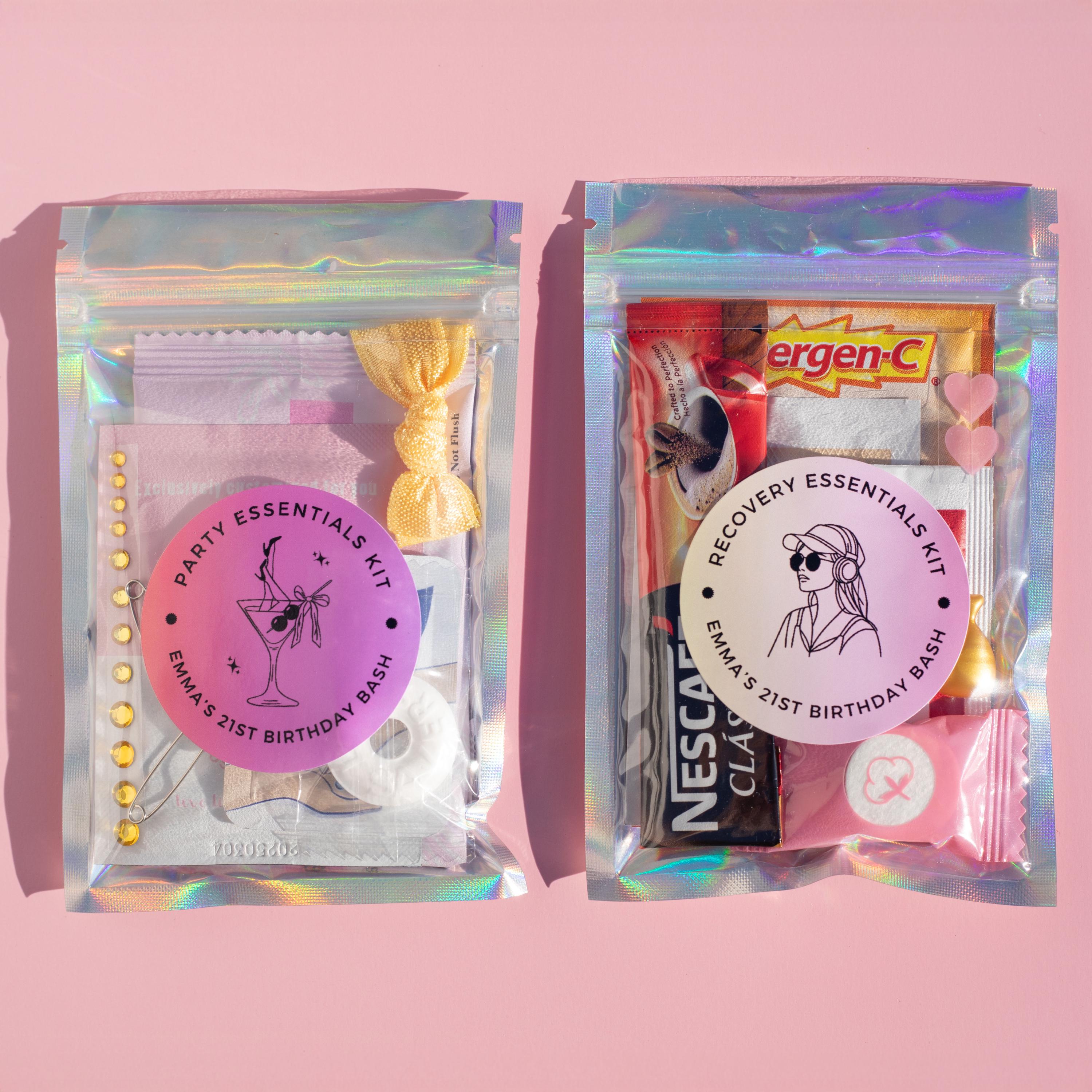 Pre-filled Mini Hangover Kit: Bachelorette Party Favor - Night & Day ...