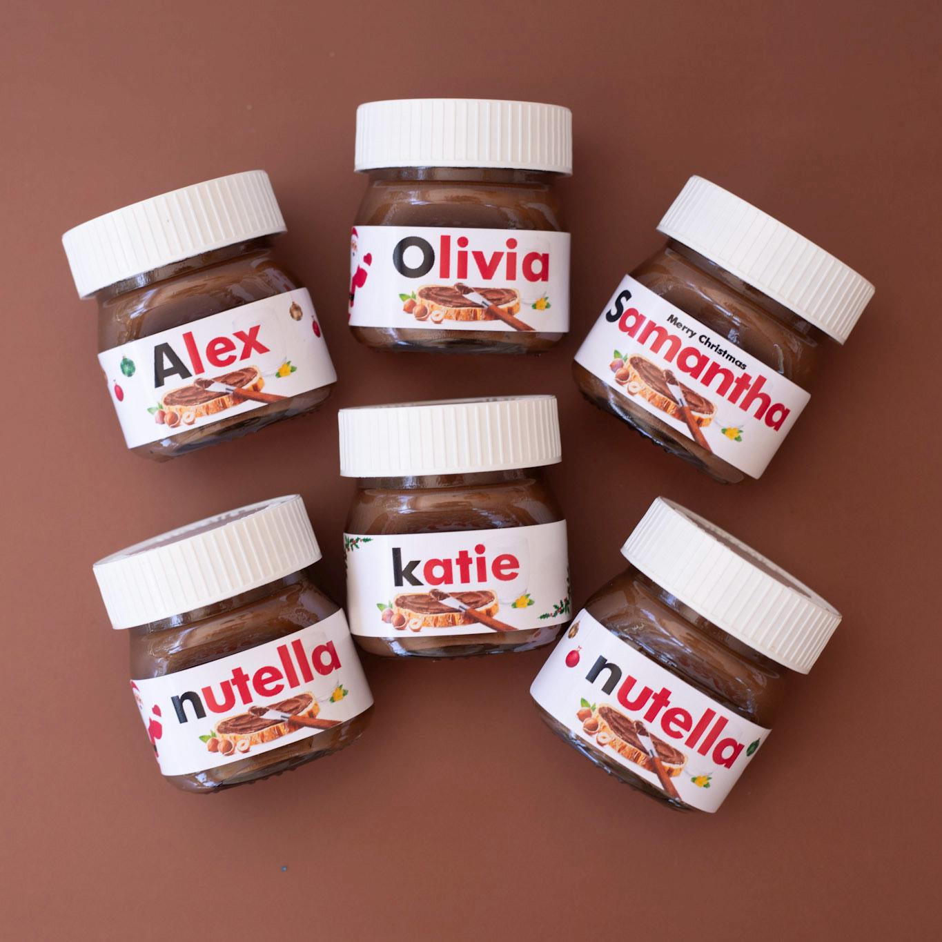 Personalized Mini Nutella Jar - Custom Name Gift - Etsy