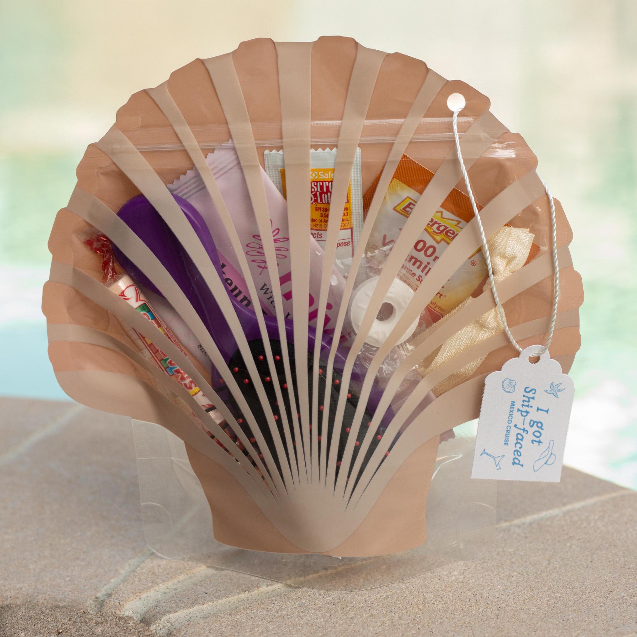 Hangover Kit Bags Luvlewen 20pcs Seashell Bags, Hangover Recovery Kit ...