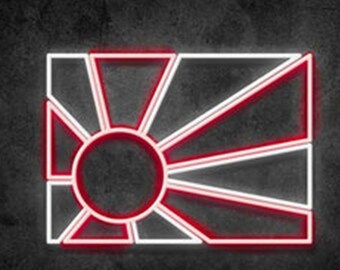 Rising Sun Neon Sign - Etsy
