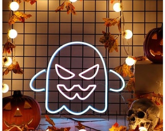Ghost Face Neon Sign - Etsy