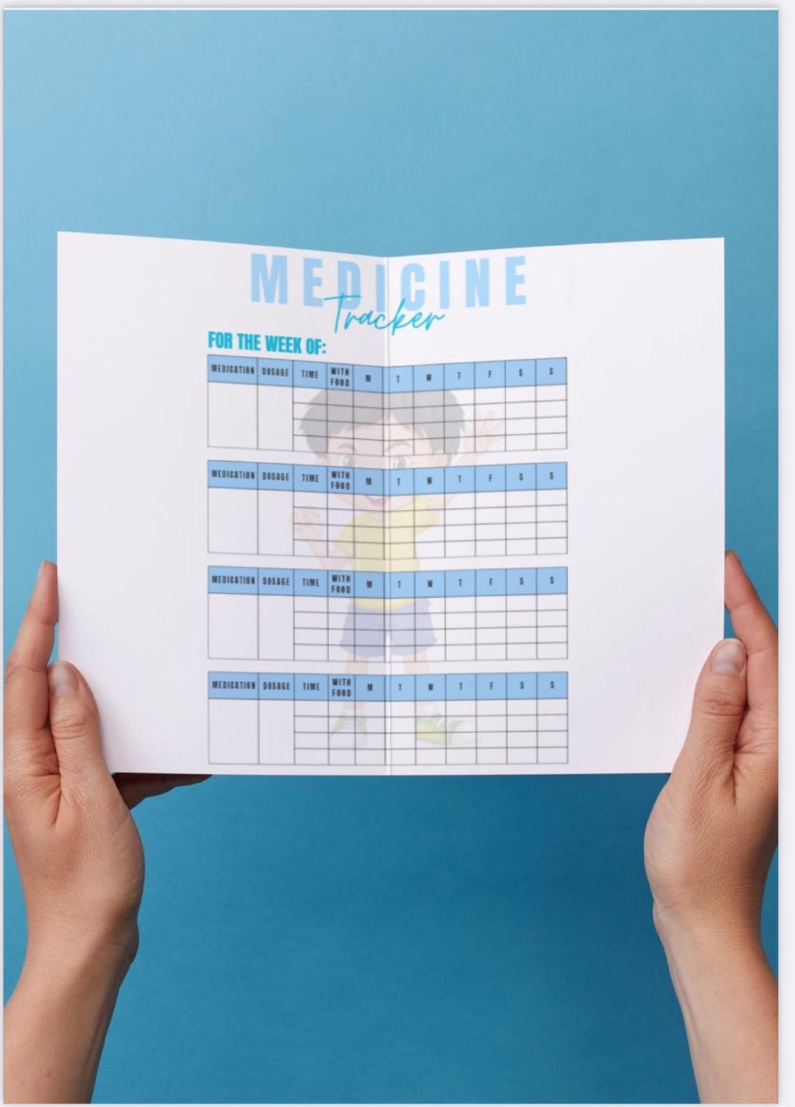 Kids’ Medication Tracker | Fun & Easy Med Planner | Printable PDF - Etsy