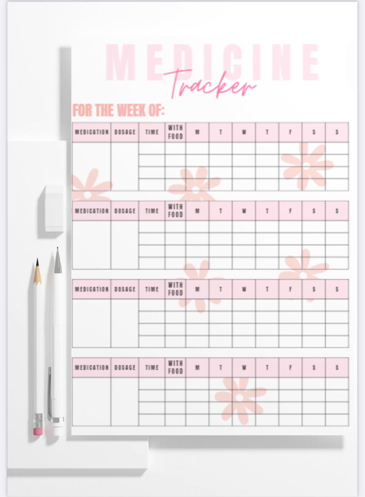 Kids’ Medication Tracker | Fun & Easy Med Planner | Printable PDF - Etsy