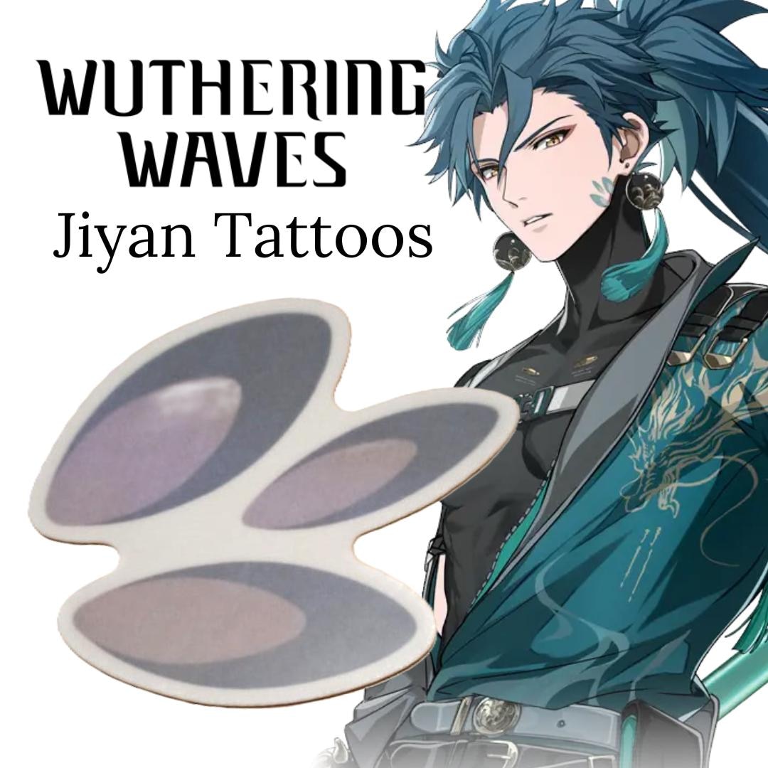 Wuthering Waves Jiyan Cosplay Temporary Cheek Tattoo Sticker - Etsy