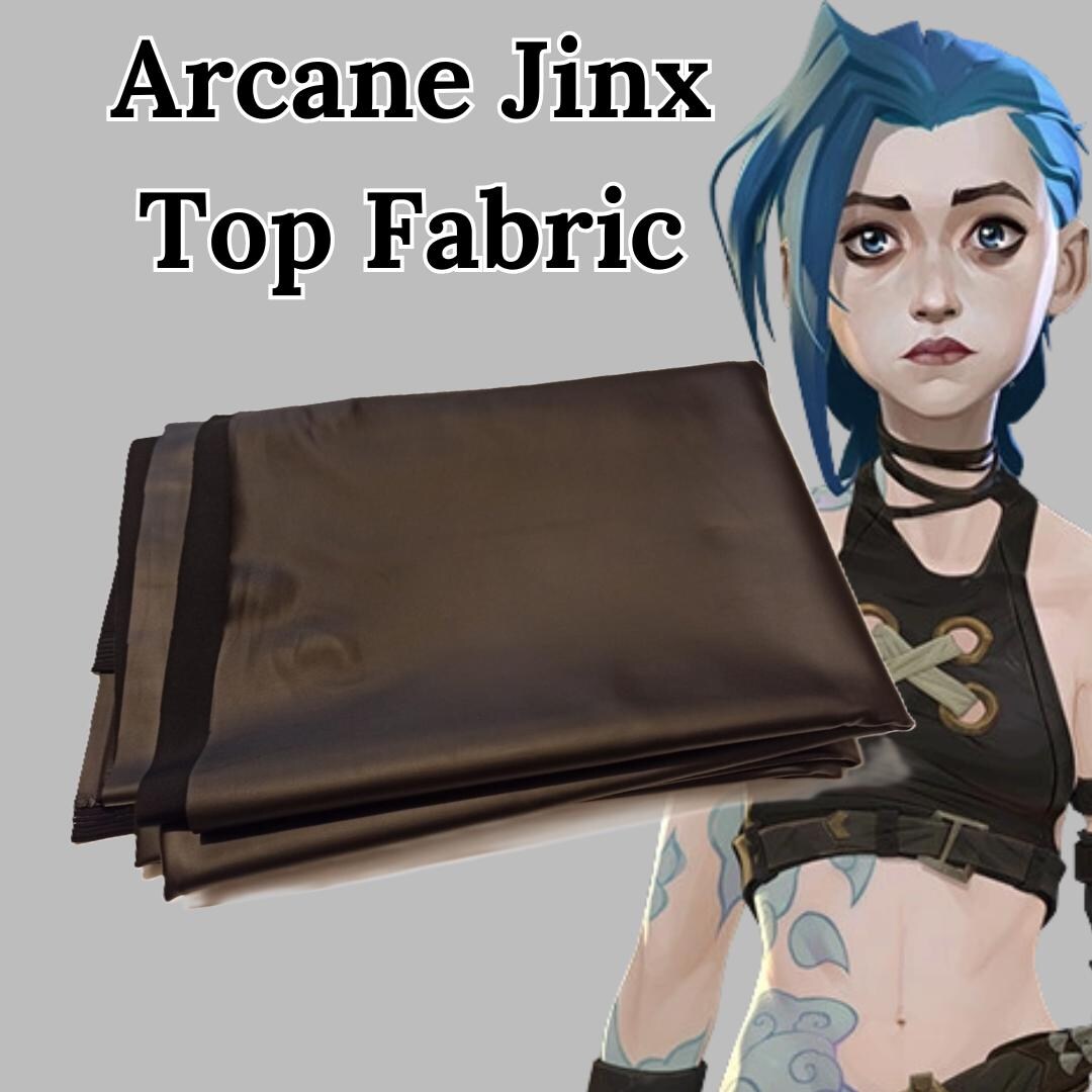 MADE TO ORDER Arcane League of Legends Jinx Cosplay Top Stretch Faux ...
