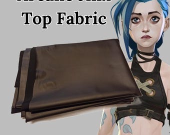MADE TO ORDER Arcane League of Legends Jinx Cosplay Top Stretch Faux ...