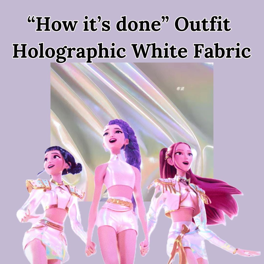 Kpop Demon Hunters Huntrix "how It's Done" Cosplay Outfit Holographic ...
