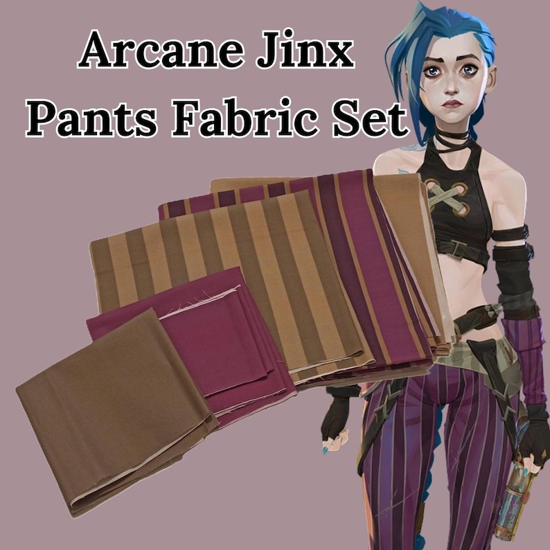MADE TO ORDER Arcane League of Legends Jinx Cosplay Pants Fabric Set - Etsy