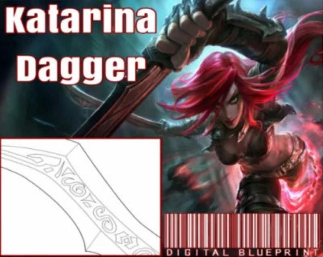 League of Legends Katarina Dagger Cosplay Blueprint - Etsy