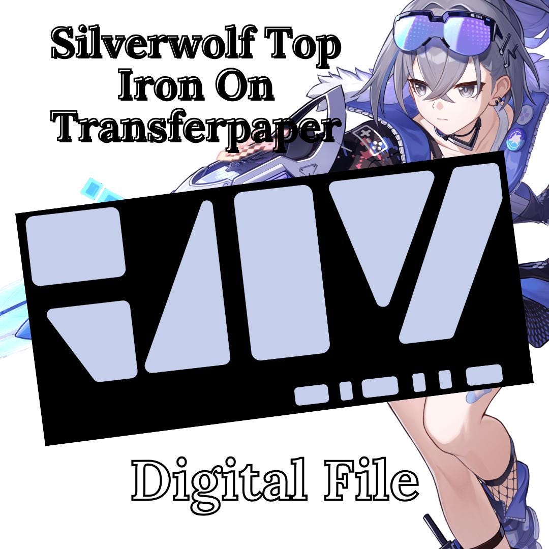 Honkai: Star Rail Silverwolf Top Logo Iron on Transferpaper Digital File Only - Etsy