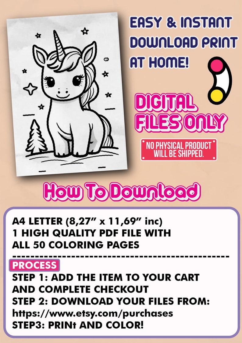 50 Cute Unicorn Coloring Pages for Kids | Uncorn Coloring Pages | Kids ...