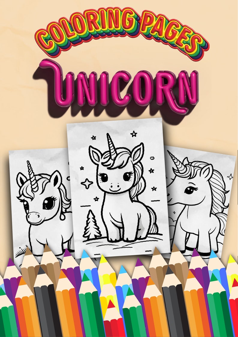 50 Cute Unicorn Coloring Pages for Kids Uncorn Coloring Pages Kids ...
