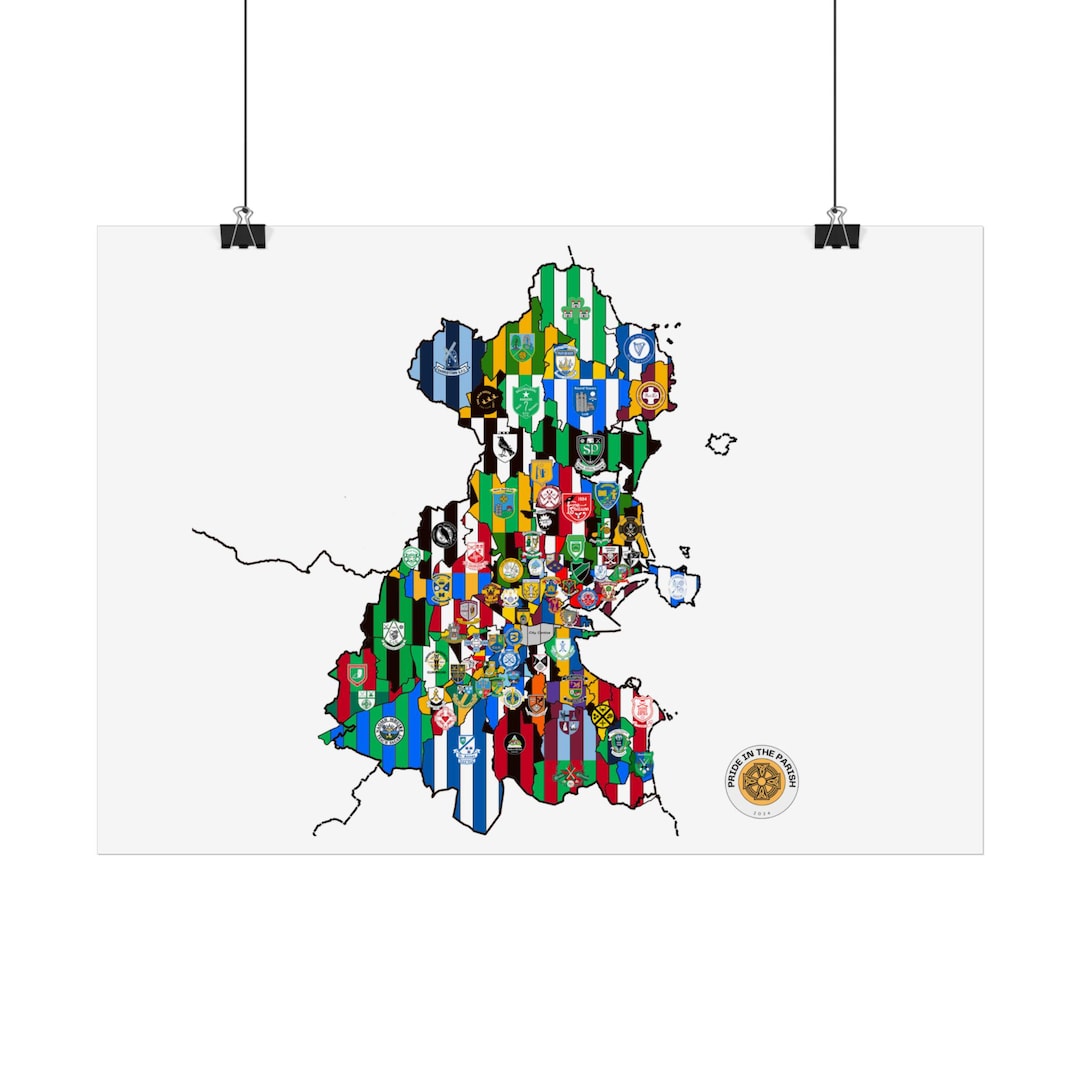 Posters - Dublin GAA Club Map - Etsy