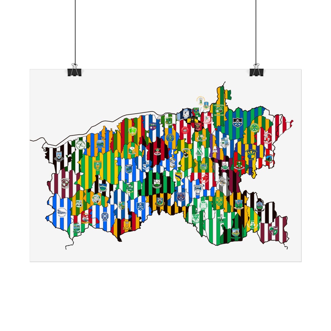 Poster - Limerick GAA Club Map - Etsy